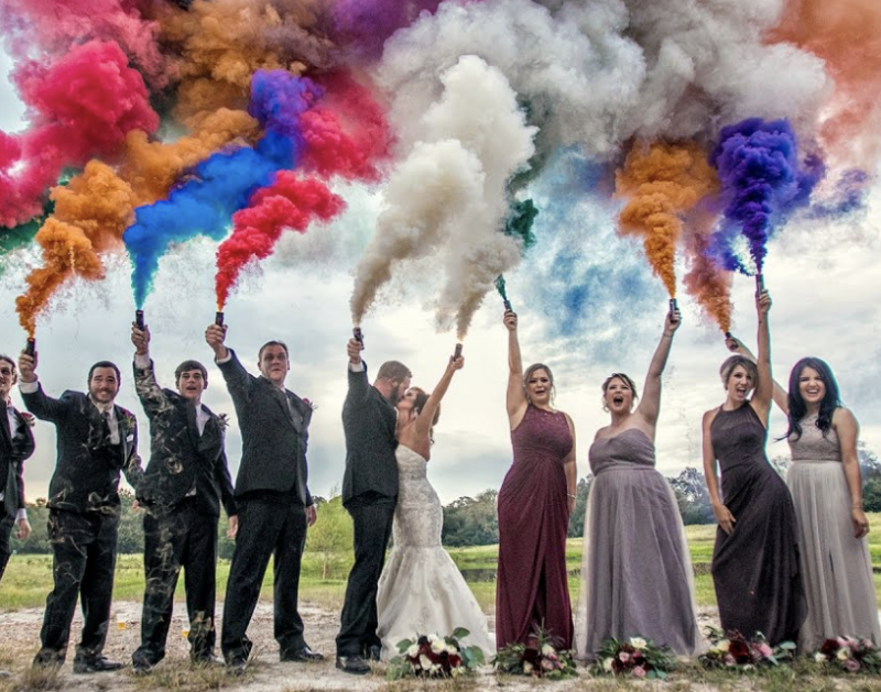 Black, Red & Yellow - Triple Colour Smoke Pyrotechnic Device (5 Pack ...