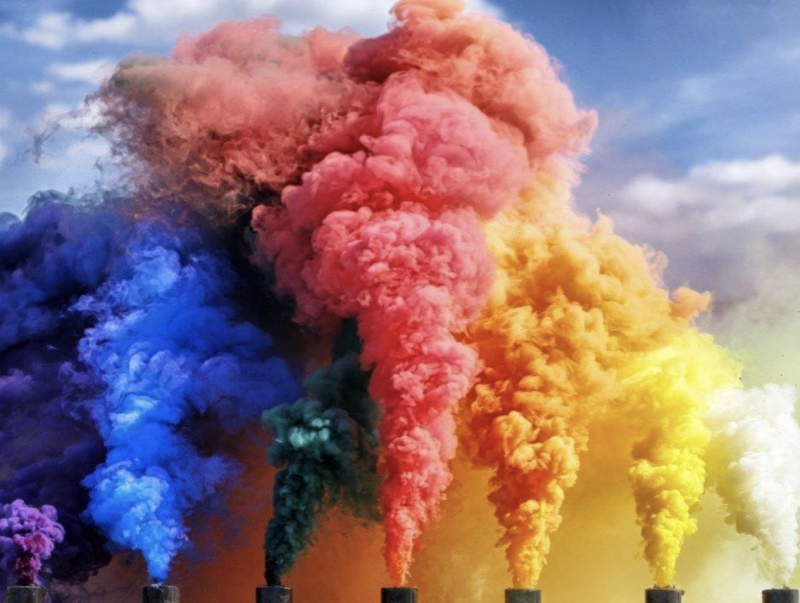 Purple & White - Double Colour Smoke Pyrotechnic Device (5 Pack ...