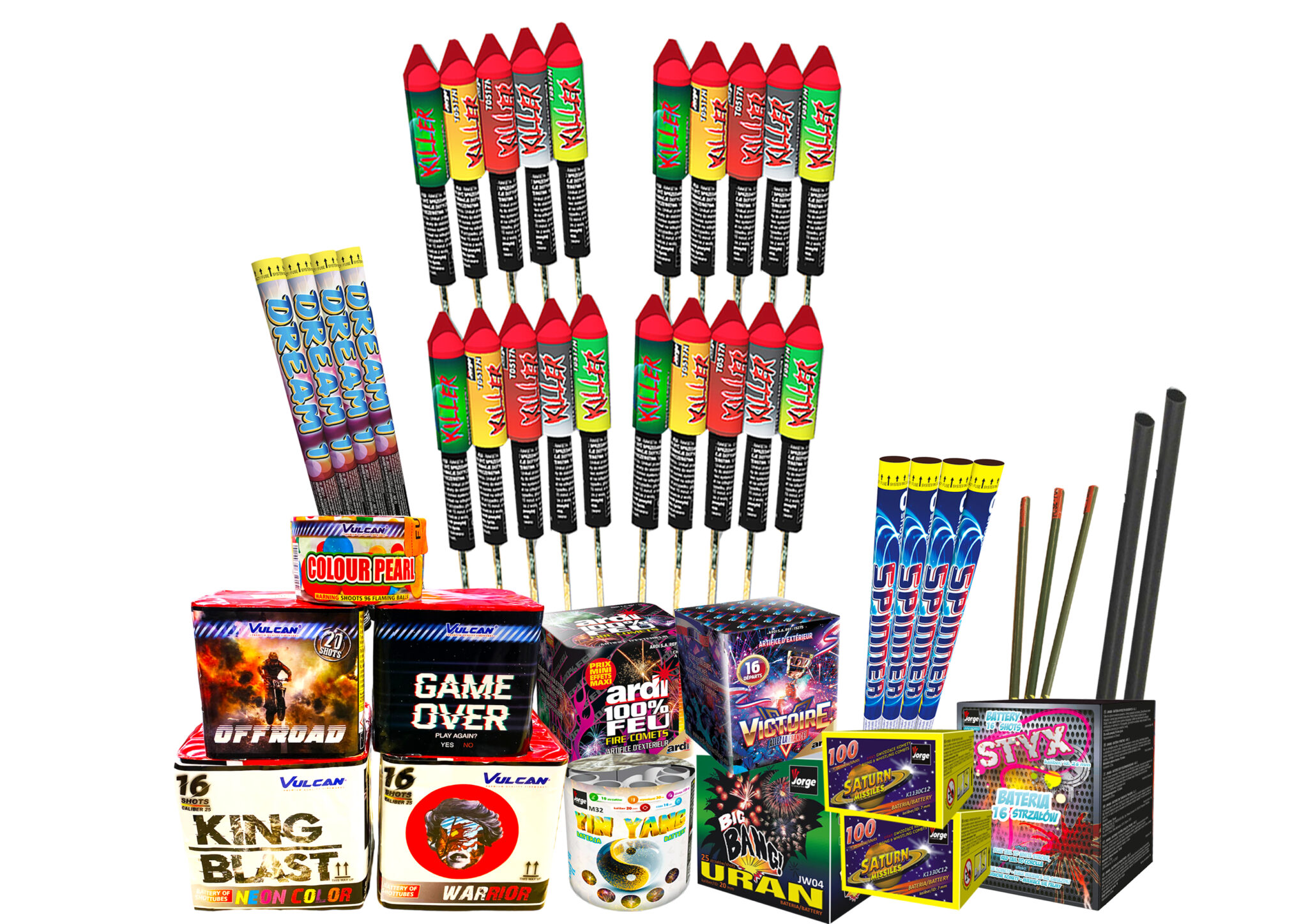 7. Jorge & Vulcan Apollo Firework Display Selection Deal - Party Experts